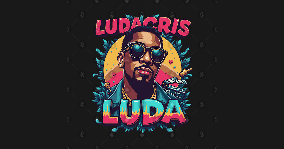 Ludacris LUDA Retro Hip-Hop Colourful Vibes - Ludacris - T-Shirt ...
