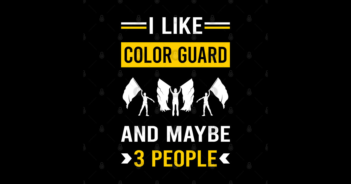 3 People Color Guard Colorguard - Color Guard - Posters and Art Prints ...