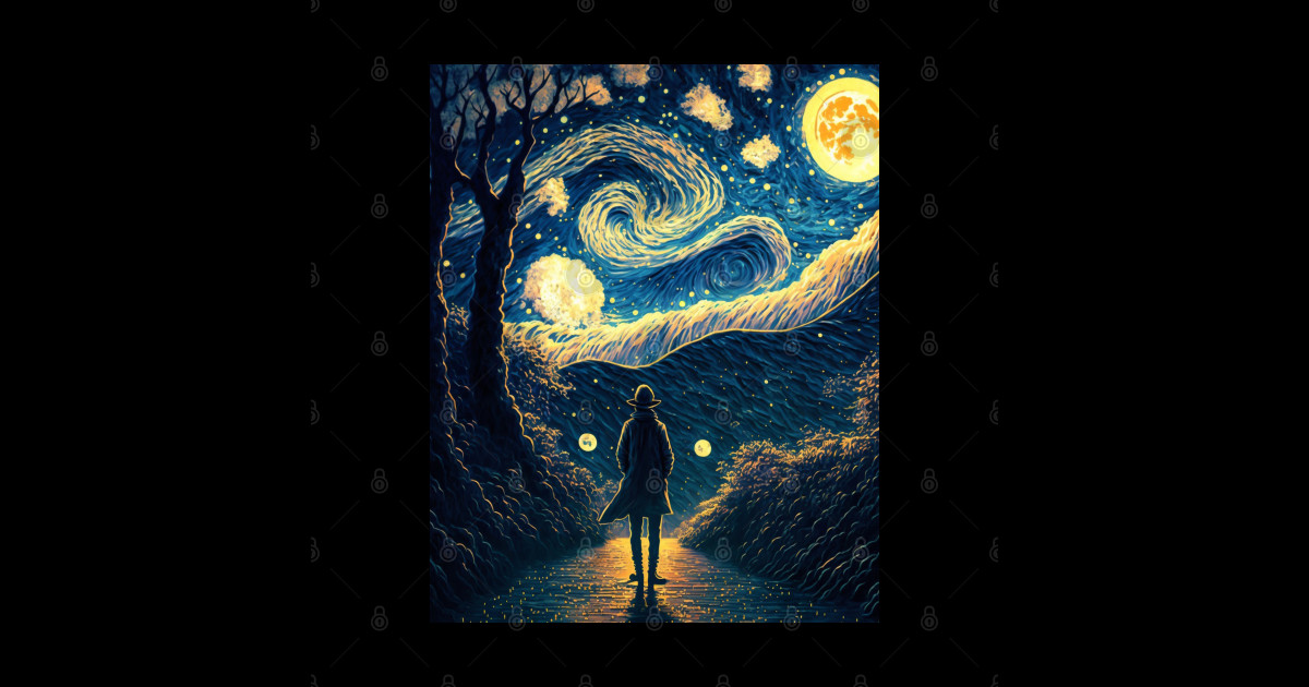 The starry night - Starry Night - T-Shirt | TeePublic