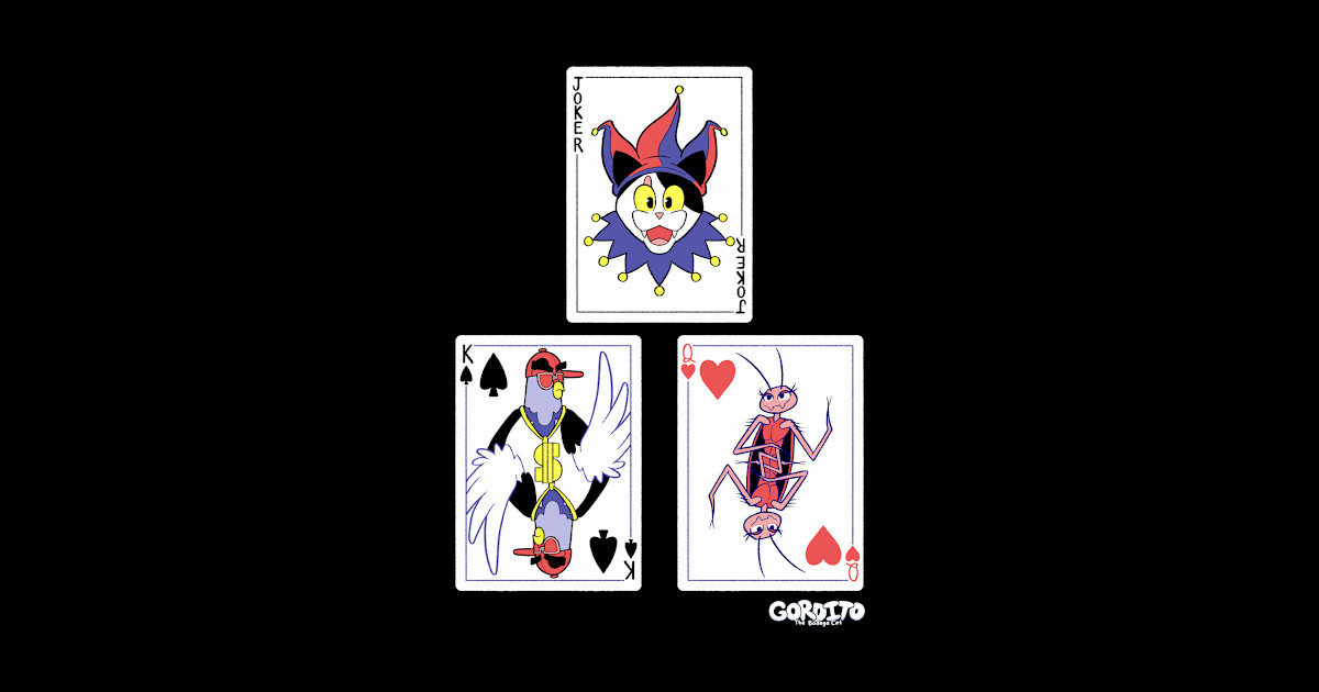 Playing Card Trio - Triangular Design - Playing Cards - Posters and Art ...