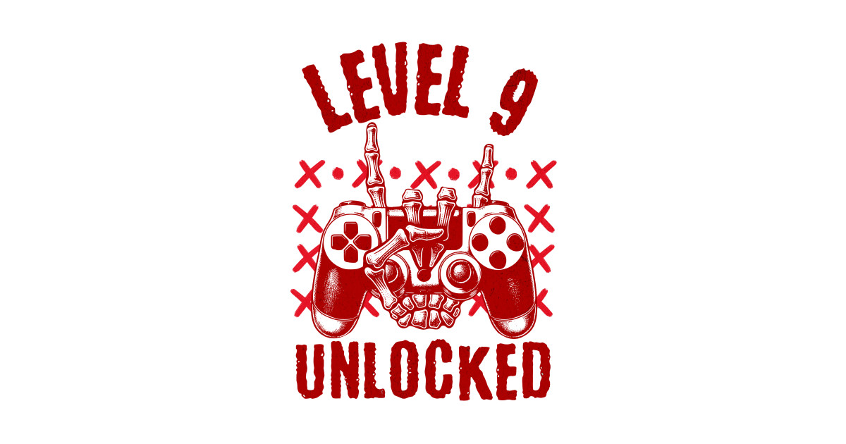 Level-9-Unlocked - Level 9 Unlocked Gamer Birthday Gift - T-Shirt ...