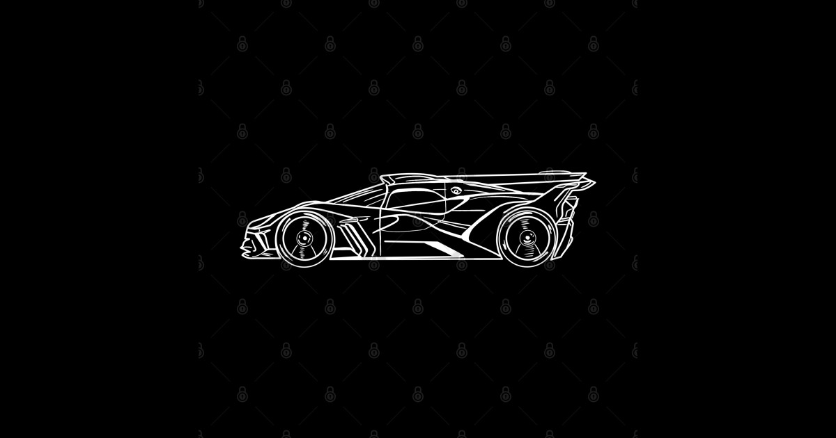 Bugatti Bolide supercar - Automotive - Magnet | TeePublic