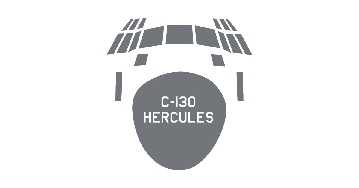 C-130 Hercules Front Windshield - C 130 Hercules - T-Shirt | TeePublic