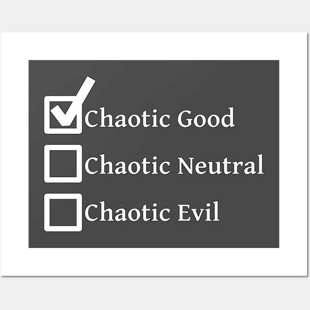 Chaotic Good DND 5e Pathfinder RPG Alignment Role Playing Tabletop RNG ...