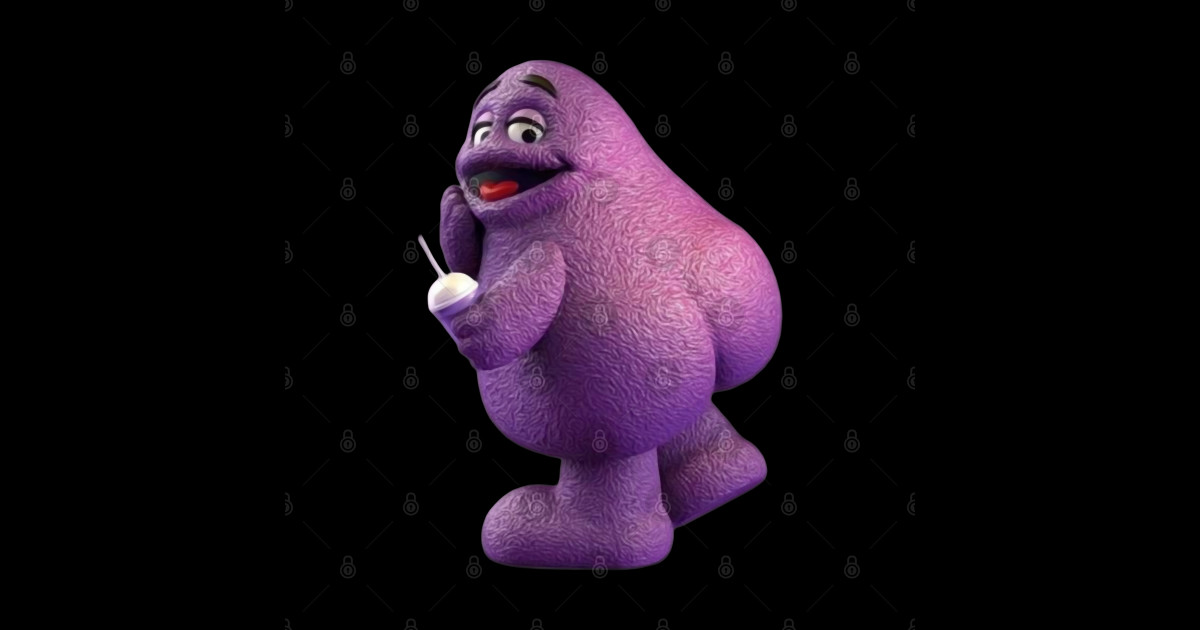 Gyat Grimace Sticker Teepublic