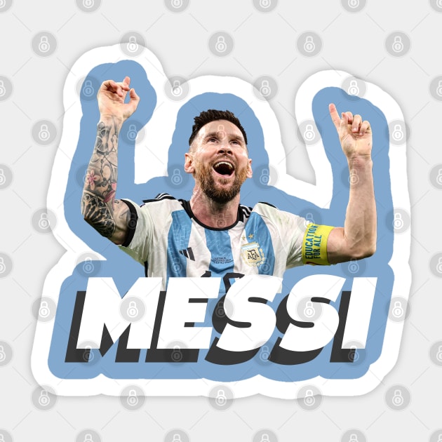 Messi 10 - Messi - Sticker | TeePublic