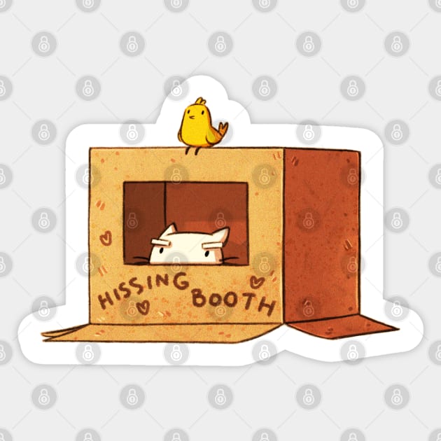 Hissing booth - Cats - Sticker | TeePublic
