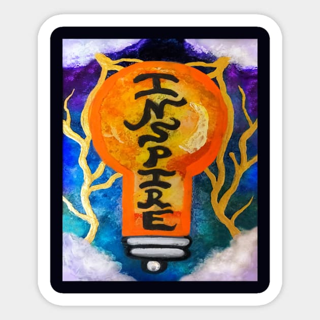Inspire Light Bulb Idea Brainstorm - Light Bulb - Sticker | TeePublic