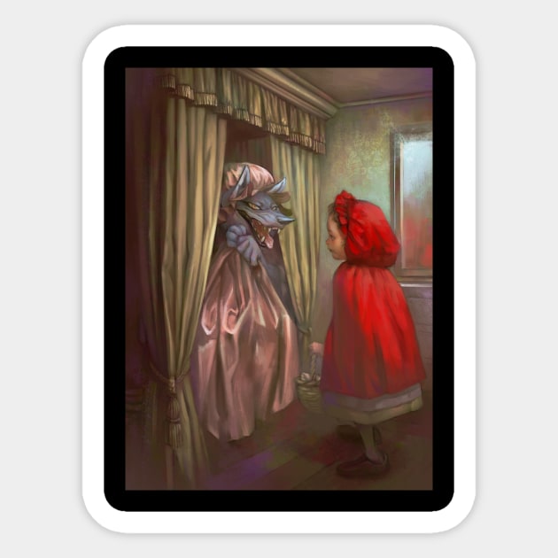 Little Red Riding Hood - Little Red Riding Hood - Sticker | TeePublic
