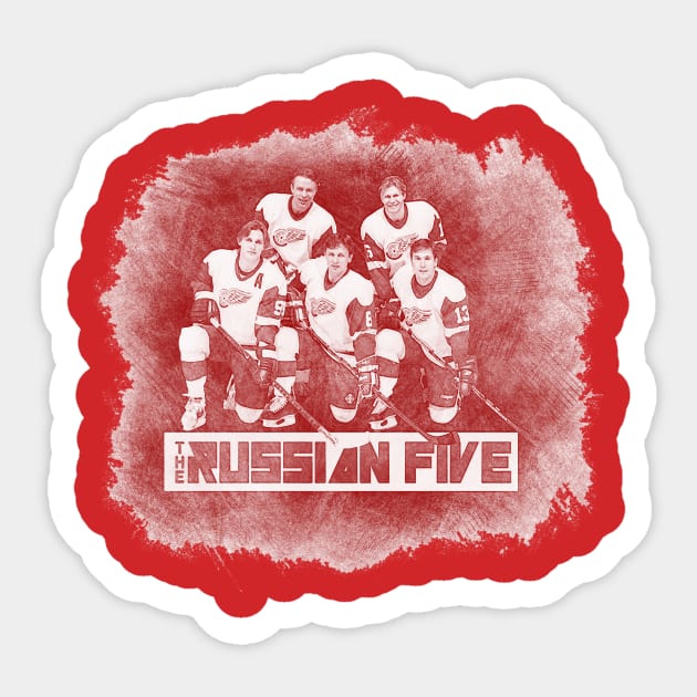 Retro Hockey OG's - Detroit Redwings - THE RUSSIAN FIVE - Ice Hockey ...