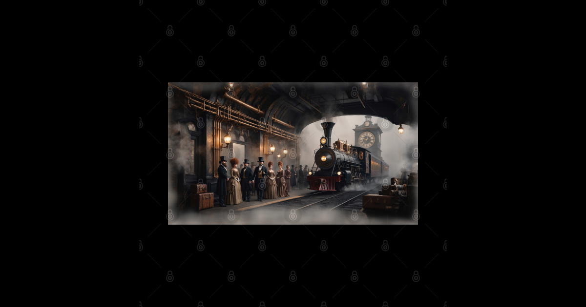 London Train Station Steampunk Style - Victorian London Train Station ...