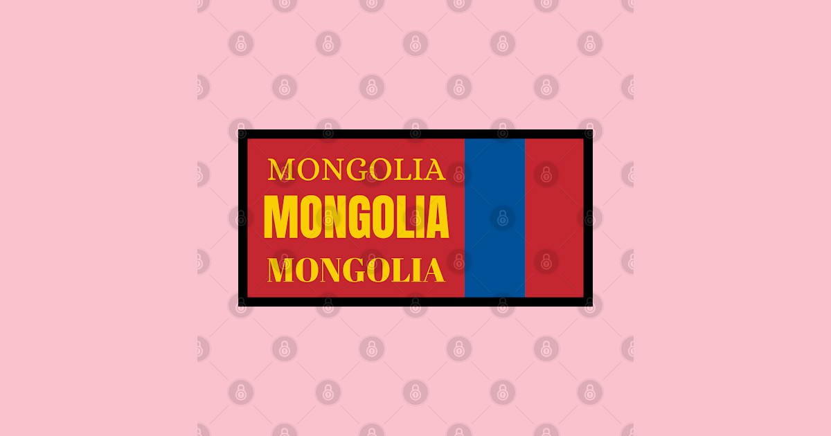 Mongolian Flag Colors - Mongolia - T-Shirt | TeePublic