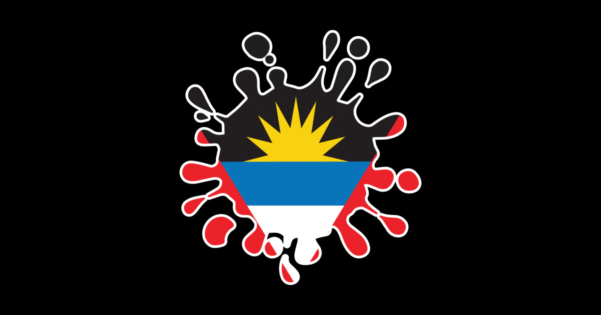 Antigua and Barbuda National Flag Paint Splash - Antigua And Barbuda ...