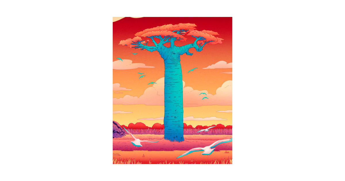 Grandidier’s Baobab tree - Baobab Tree - T-Shirt | TeePublic