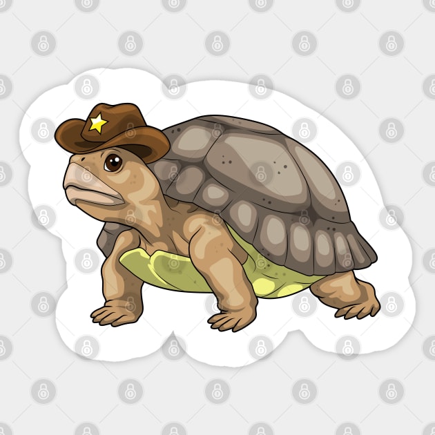 Turtle Sheriff Cowboy hat - Turtles - Sticker | TeePublic