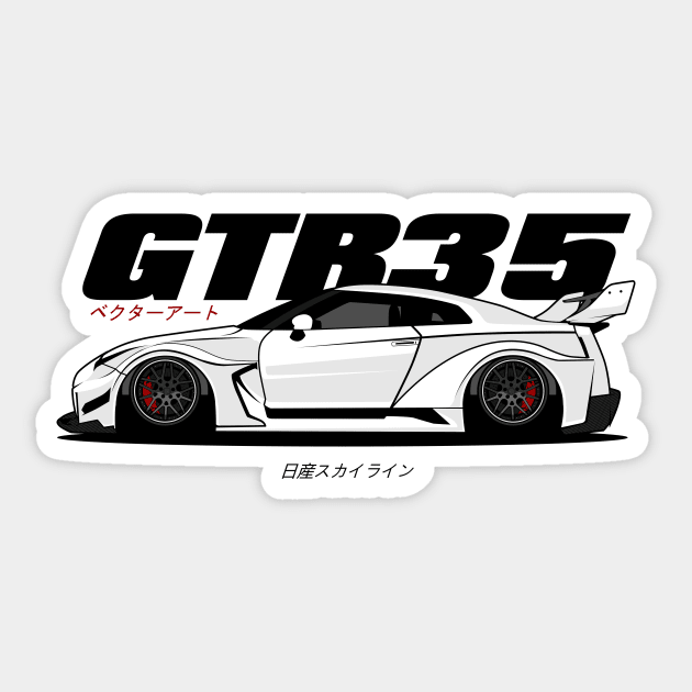 gtr35 tshirt - Gtr R35 - Sticker | TeePublic