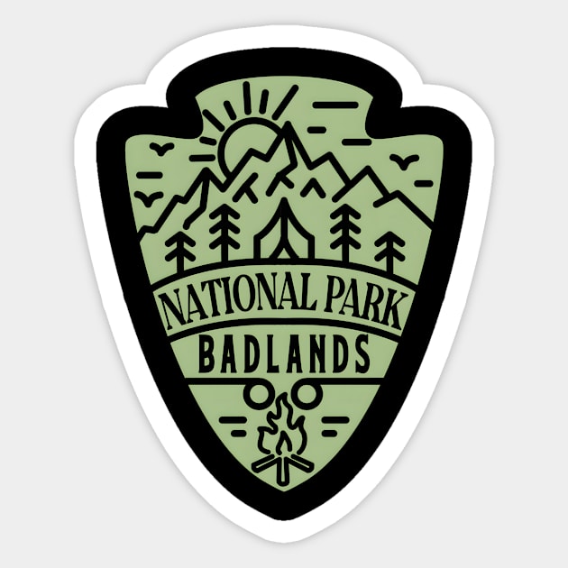 Badlands National Park - Badlands - Sticker | TeePublic