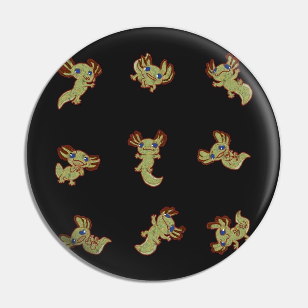 Enigma green wild type vitiligo axolotl mud puppy blanket - Enigma ...