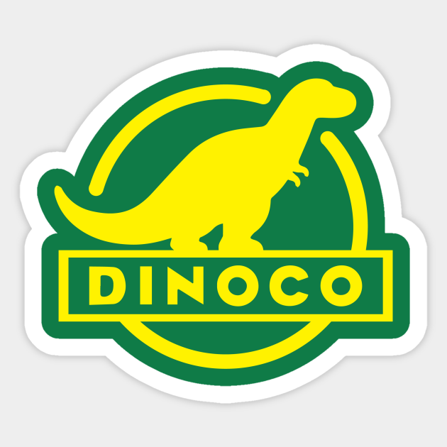 dinoco logo sticker