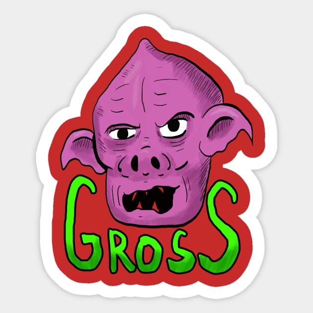 Gross Monster - Monster - Sticker | TeePublic