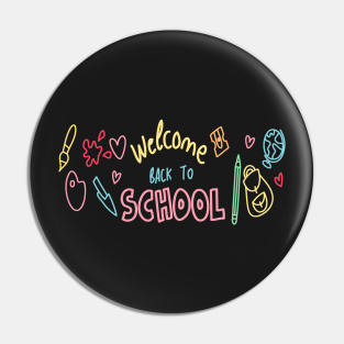 Welcome Back To School Kids School Bus Pins and Buttons for Sale ...