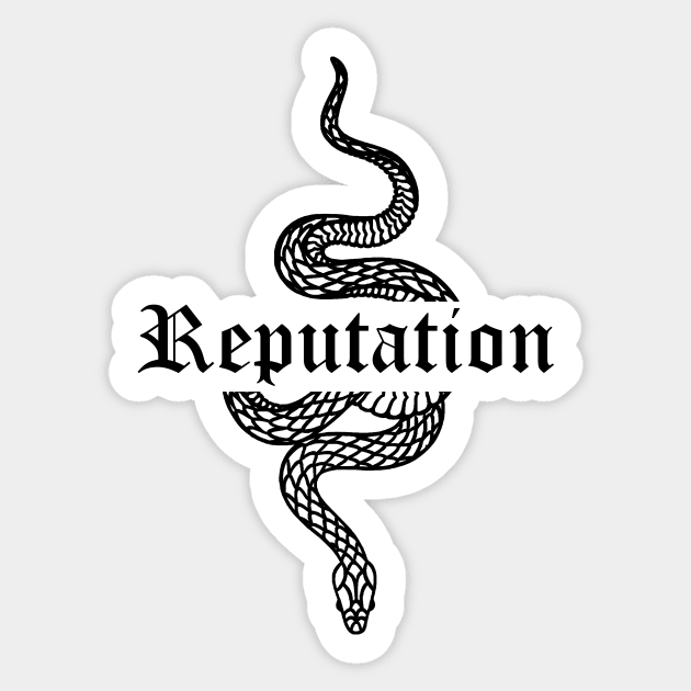 Snake Reputation In The World - Karma Midnight - Sticker | TeePublic