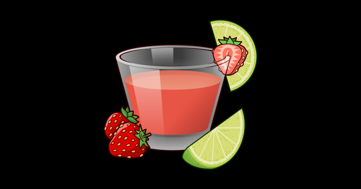 Strawberry Daiquiri - Strawberry Daiquiri - Sticker | TeePublic