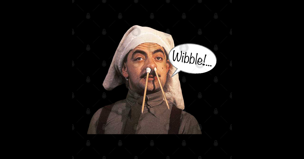 Blackadder Wibble Meme - Blackadder - Sticker | TeePublic
