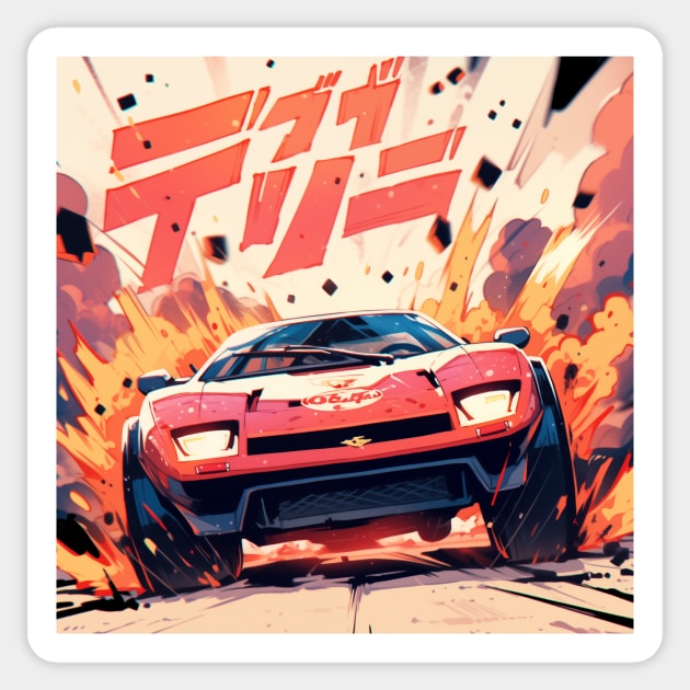 Lambo in Japan - Lamborghini - Sticker | TeePublic