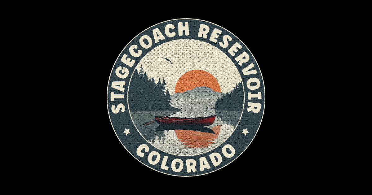 Stagecoach Reservoir Colorado Sunset - Stagecoach Reservoir - Sticker ...