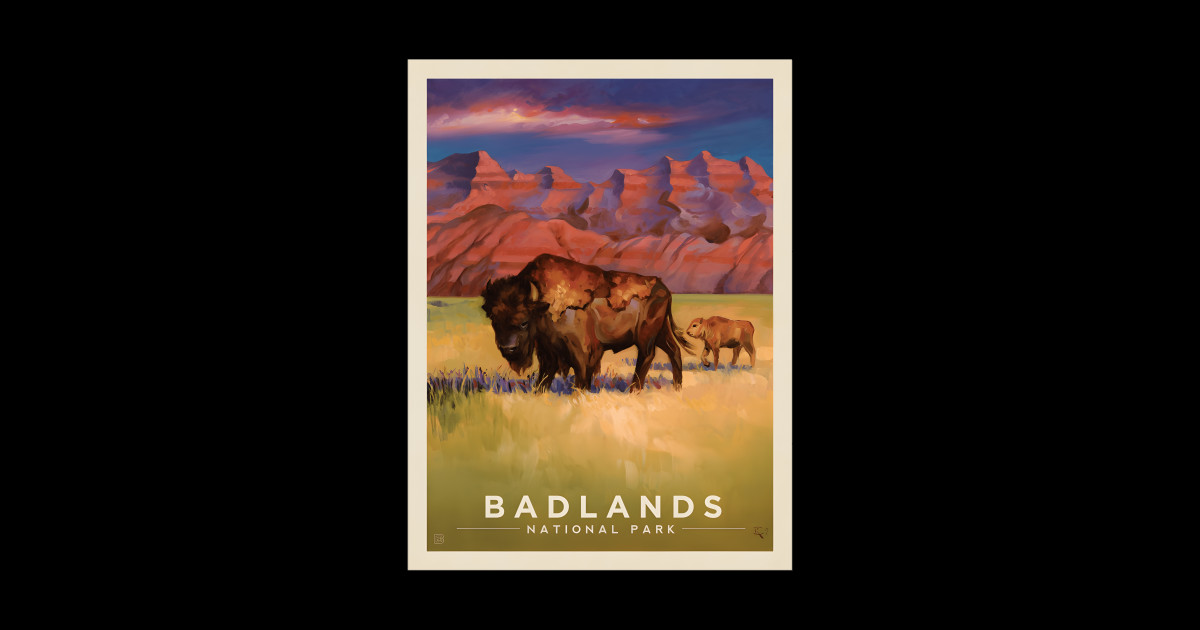 Badlands National Park - Badlands - Sticker | TeePublic