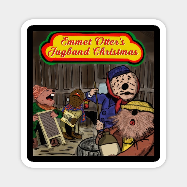 Emmet-otters-jug-band-christmas - Jug Band - Magnet | TeePublic