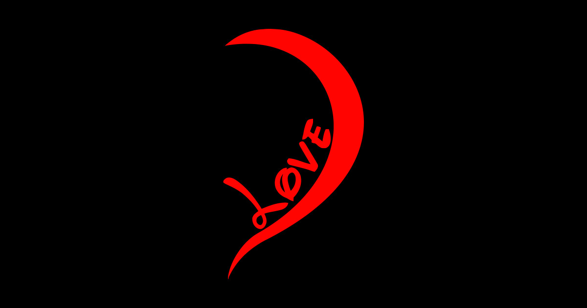 half heart - Heart Love - Sticker | TeePublic