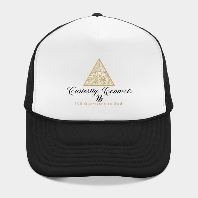 Curiosity Connects Us QR Code Pyramid Art - Modern Design - Hat | TeePublic