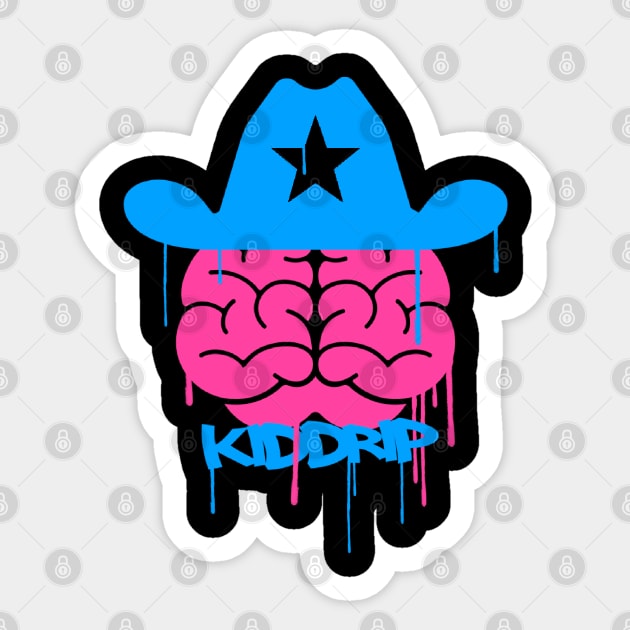 Brain Kid Drip - Brain - Sticker | TeePublic