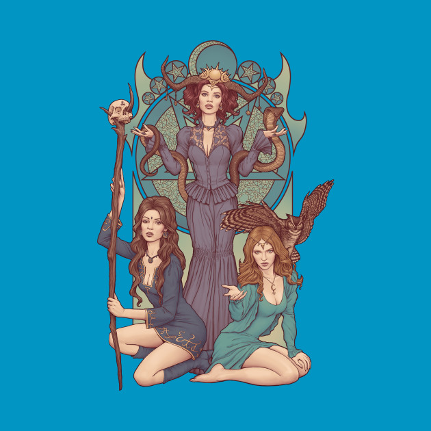 Coven of Three - Witchcraft - T-Shirt | TeePublic