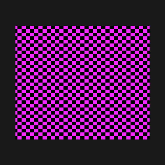 Checkered Black And Purple - Checkered Black And Purple - T-Shirt ...