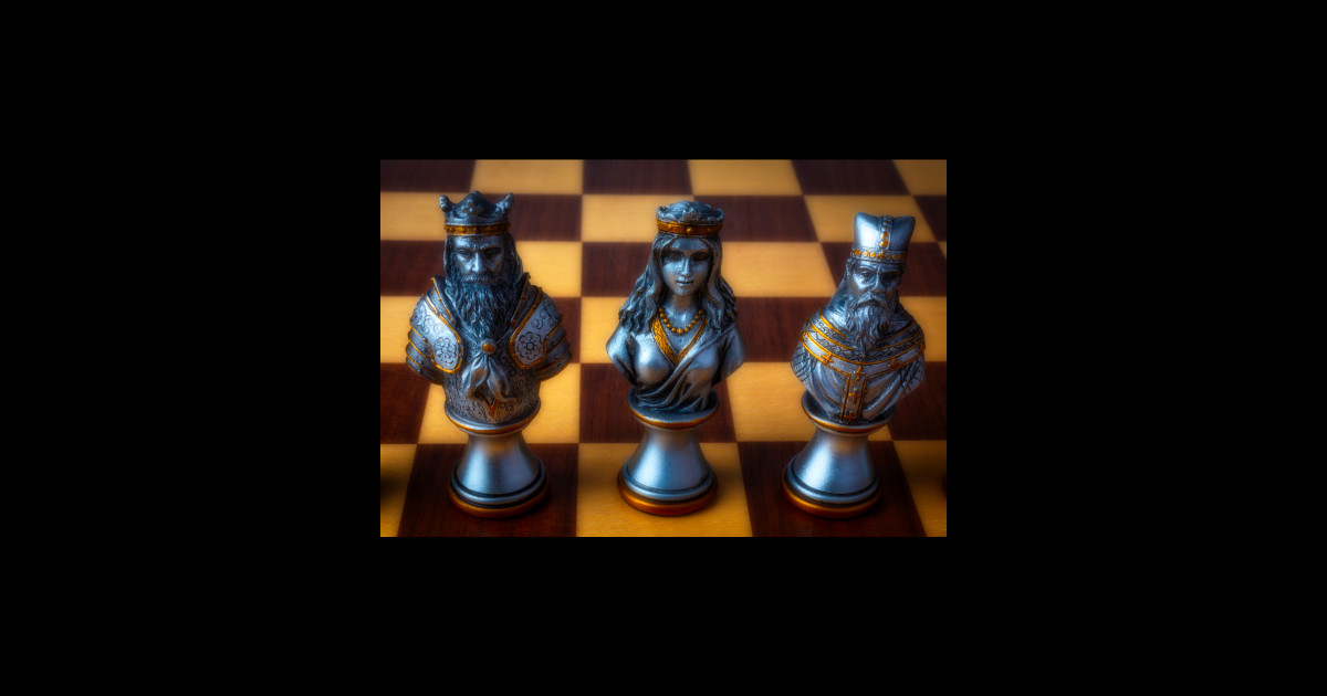 King And Queen Chessmen - Chess - Posters and Art Prints | TeePublic