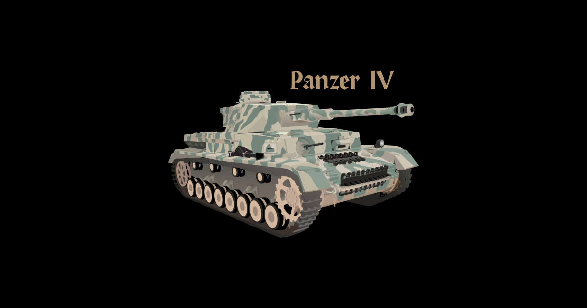 Panzer IV German WW2 Battle Tank - Panzer Iv - Sticker | TeePublic