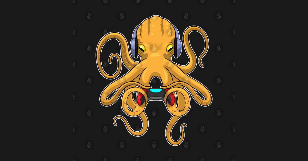 Octopus Gamer Controller - Kraken - T-Shirt | TeePublic