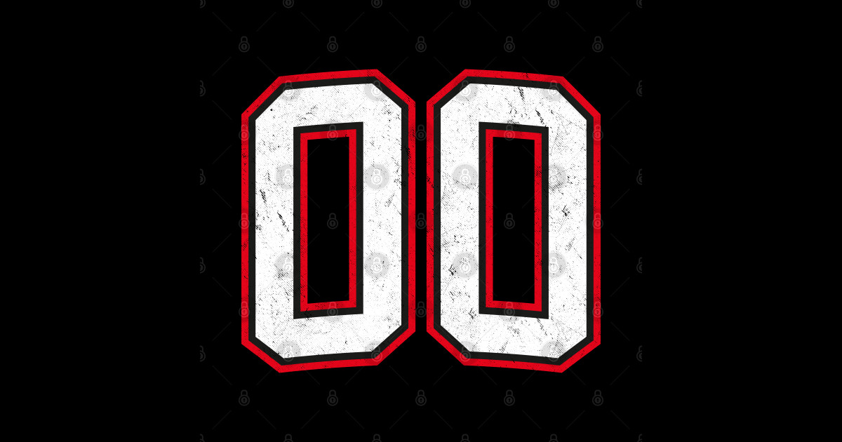 Number Double Zero - Number - Sticker | TeePublic