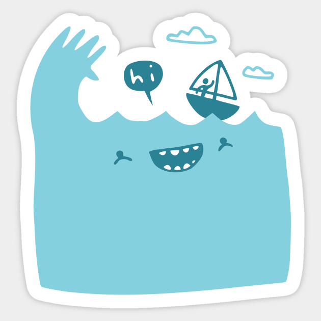 Trendy Wave Stickers Designs 2023 | Shop On Printerval