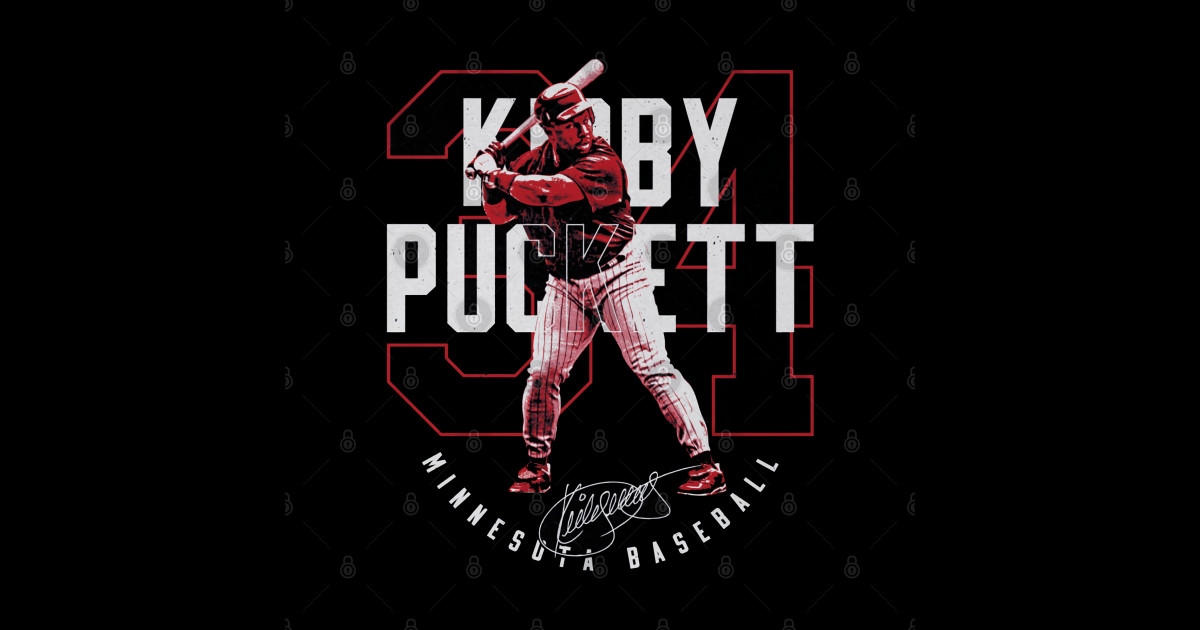 Kirby Puckett Minnesota Outline - Kirby Puckett - Sticker | TeePublic