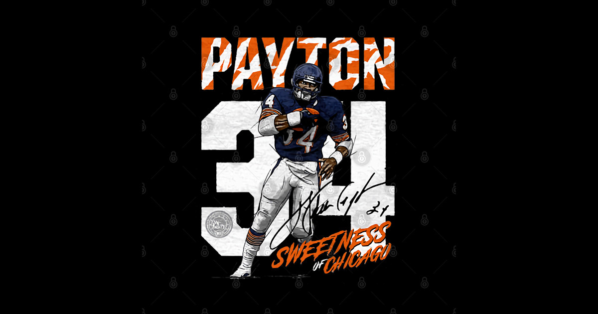 Walter Payton Chicago Rush - Walter Payton - Sticker | TeePublic