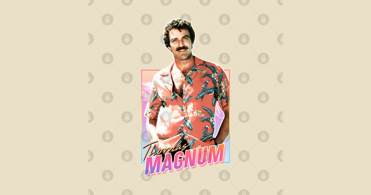 Thomas Magnum - 80s - Magnum Pi - T-Shirt | TeePublic