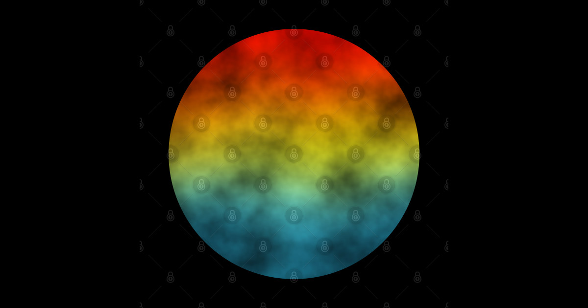 Summertime Circle Watercolor - Summertime - Sticker | TeePublic