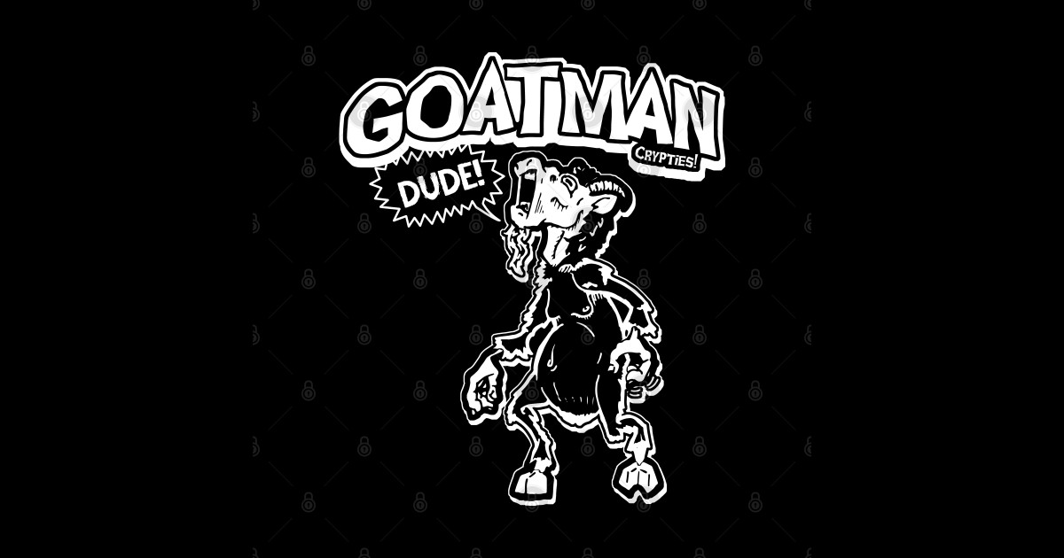 Crypties! Goat Man - Goatman - Sticker | TeePublic