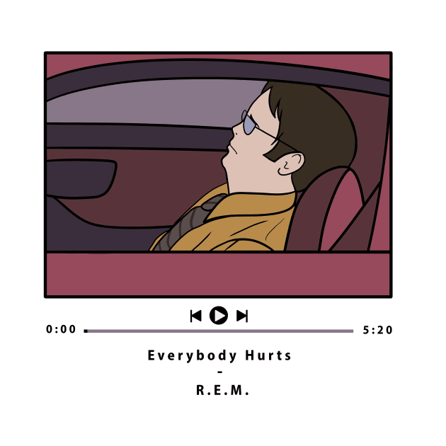 Sad Dwight V2 - The Office - T-Shirt | TeePublic