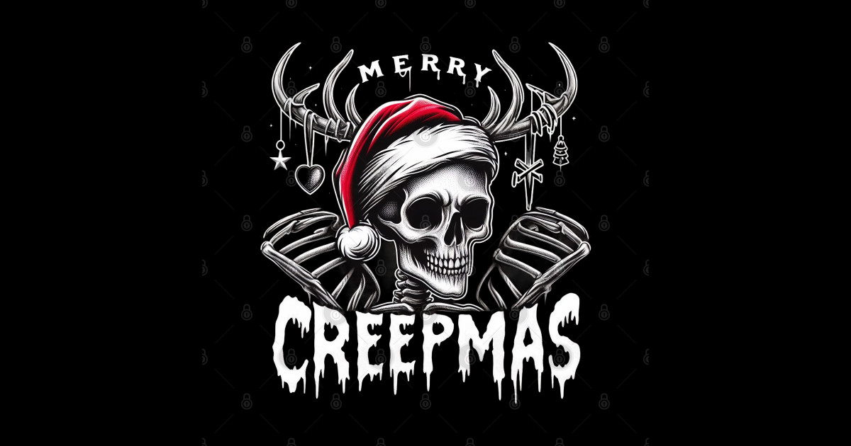 Merry Creepmas - Merry Creepmas - Sticker | TeePublic