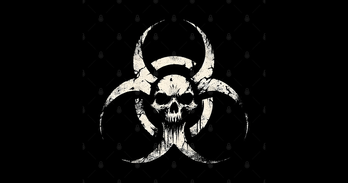 Macabre Biohazard Skull – Intense Post-Apocalyptic Style - Biohazard ...